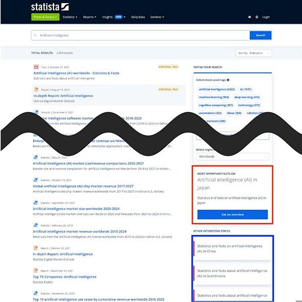 Statistaプラットフォーム新検索エンジンのアップデート内容 | Statista